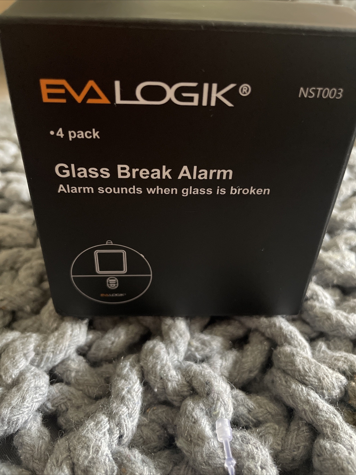EVA LOGIK® Glass Break Alarm 4 Pack WINDOW ALARM Loud 120dB Alarm | eBay