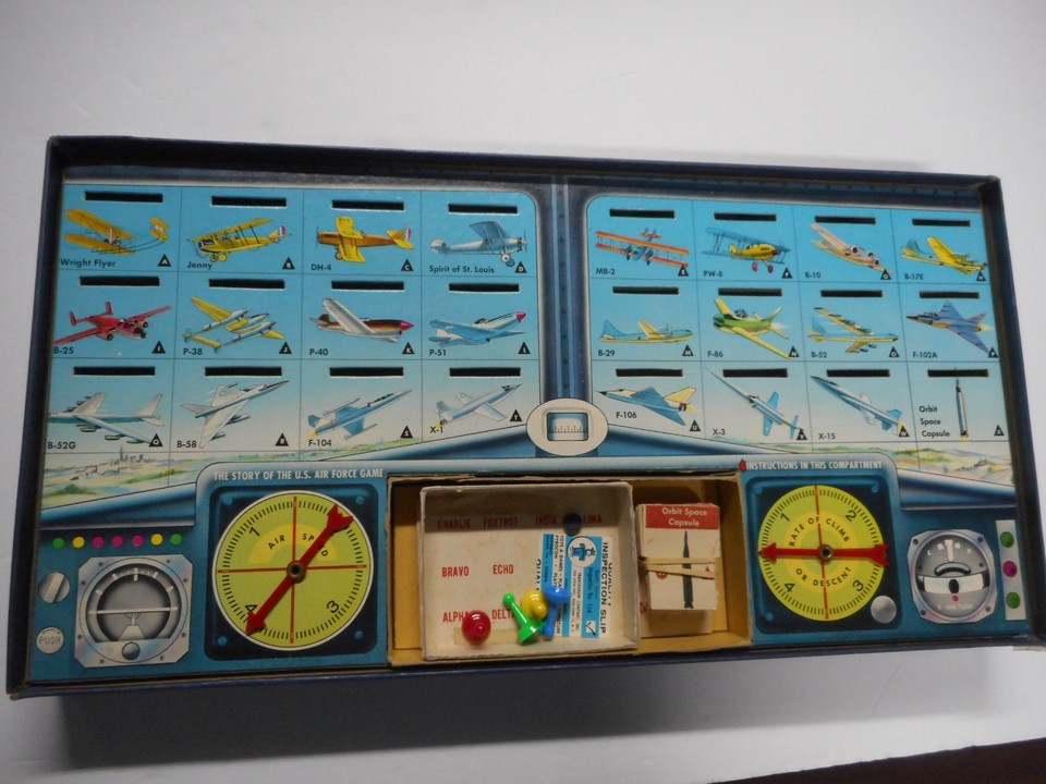 Vintage 1962 Transogram Landmark U.S.Air Force Board Game As Shown. Not ...