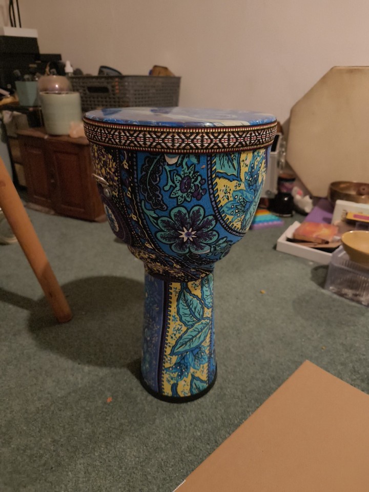 Drum Plastic And Fabric Construction Djembe Type Hand Drum | eBay UK