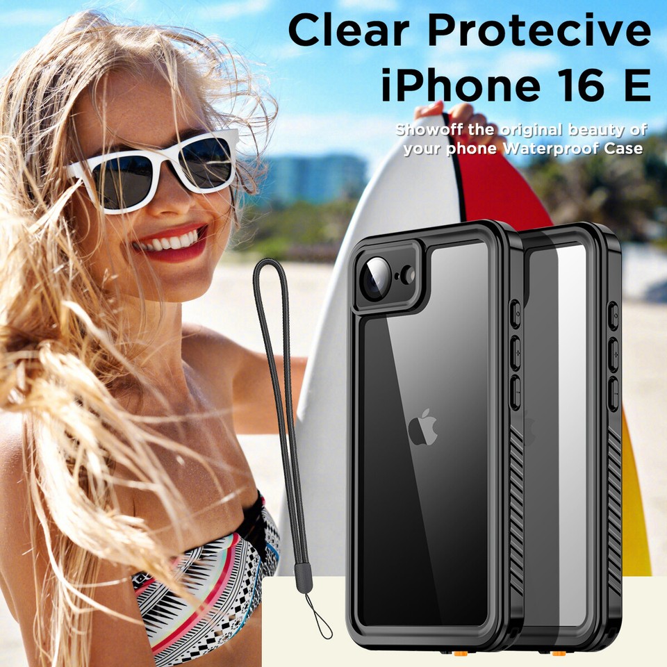 For iPhone 16e 17e Waterproof Case Military Shockproof Heavy Duty ...