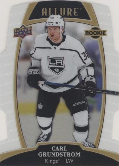 2019-20 Upper Deck Allure - Rookies Carl Grundstrom #73 White Rainbow ...