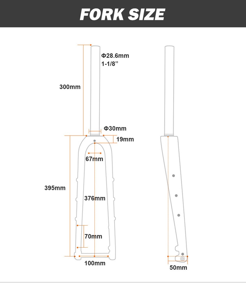700C Carbon fiber Road bicycle Gravel Bike Fork 1 1/8 Disc Brake 12mm ...