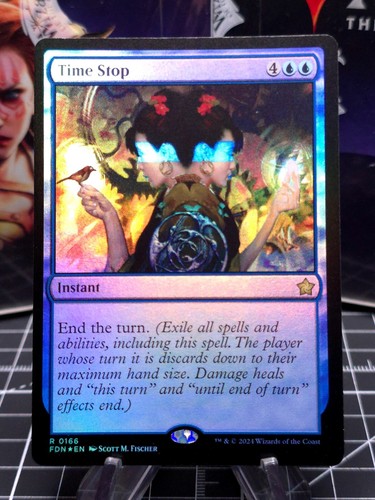 FOIL Time Stop - Foil R MTG Foundations M/NM, English | eBay