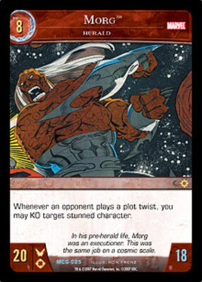 VS System: Morg, Herald [Played] Marvel Coming of Galactus TCG CCG ...