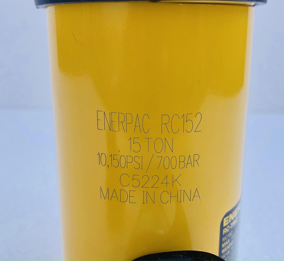 Enerpac RC 152 Trio Hydraulic Cylinder Single Acting 15 Ton Capacity 2 ...