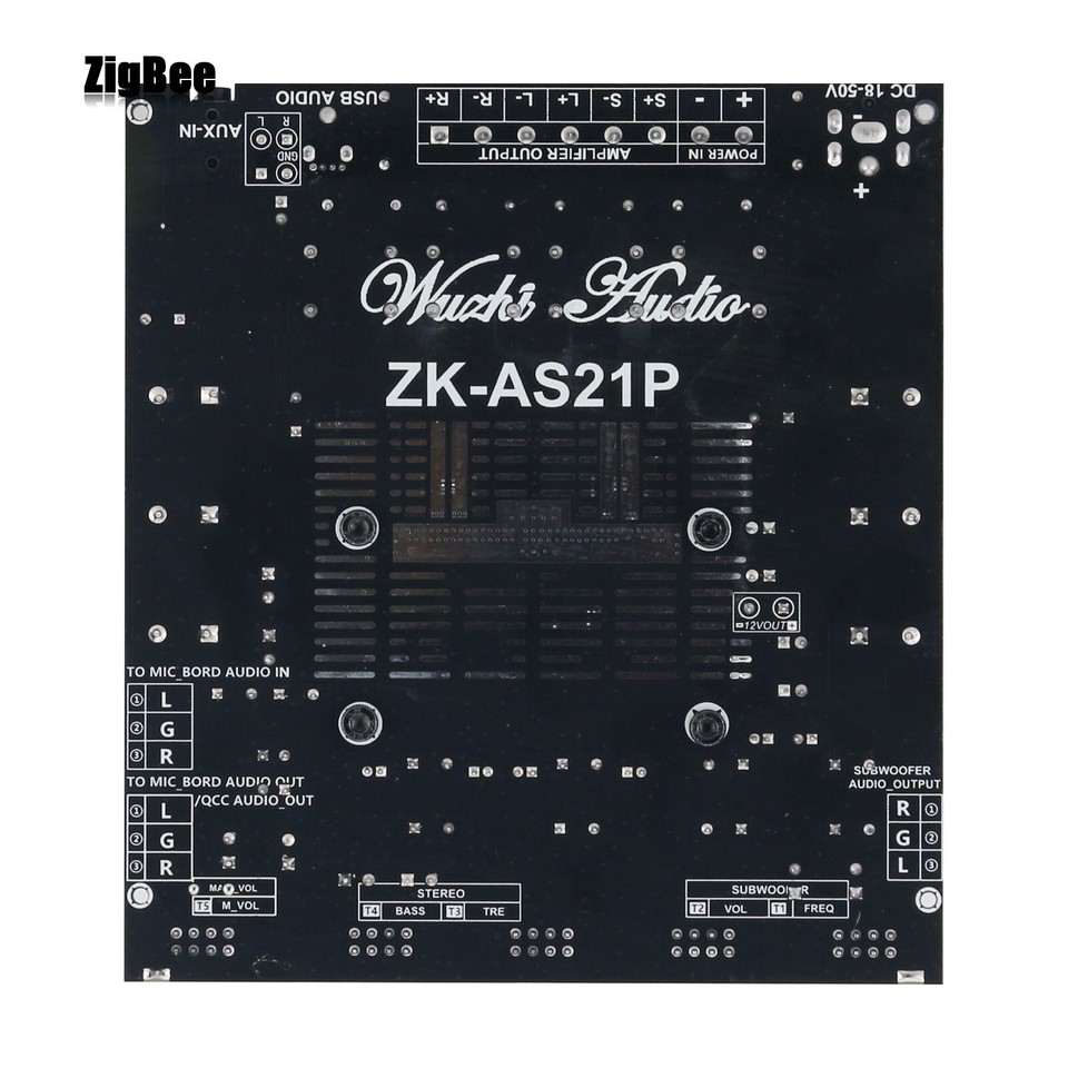 ZK-AS21P 2.1 Bluetooth HiFi Audio Power Amplifier Module High ...