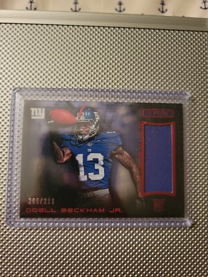 ODELL BECKHAM JR. 2014 ROOKIES & STARS JERSEY RELIC ROOKIE FOOTBALL ...