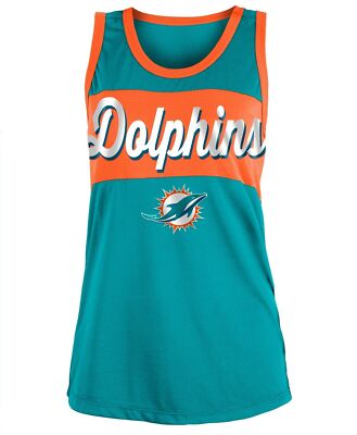 New Era Women's Miami Dolphins Script Polymesh Tank Top | eBay