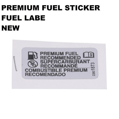 Fuel Information Label STICKER PETROL ALL MAKE AND MODELS GENUINE NEW ...