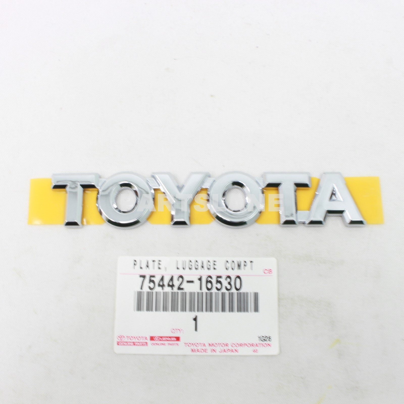 TOYOTA GENUINE 4RUNNER HIGHLANDER TERCEL TRUNK REAR EMBLEM OEM 75442 ...