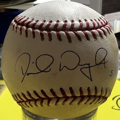 David Wright Autographed Game Used Baseball Mets Game Used Signed Rare ...