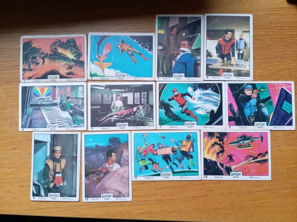 Anglo Captain Scarlet & The Mysterons Gum Cards Full Set from 1967 ...