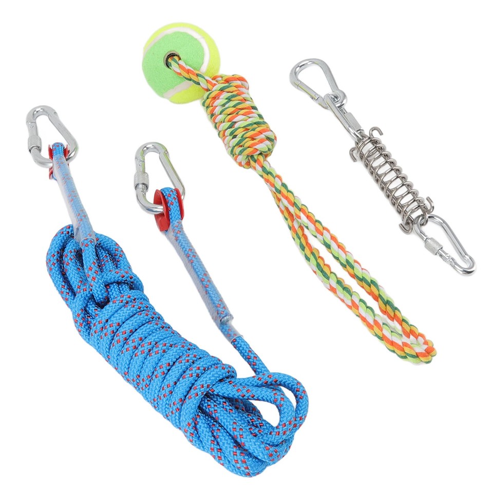 Spring Pole Dog Rope Toys Interactive Hanging Bungee Dog Toys For ...