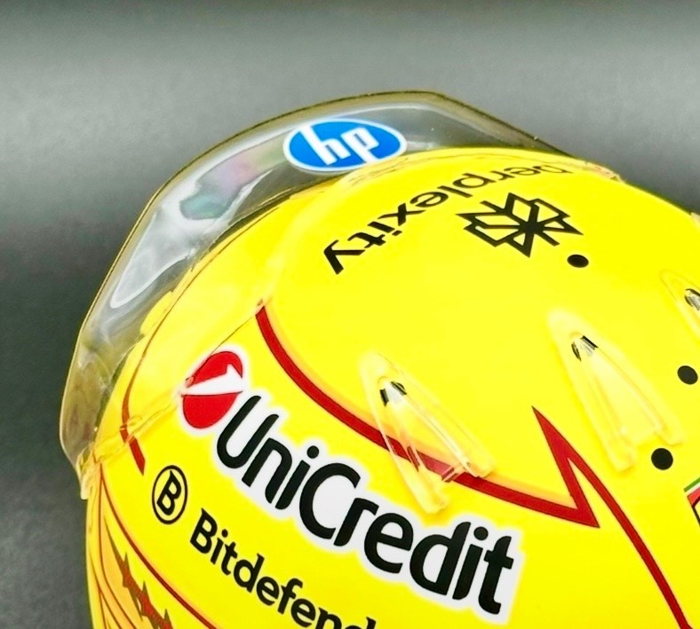 Lewis Hamilton 2025 1:2 BELL Helmet F1 Ferrari Rear Spoiler Bundle Late ...