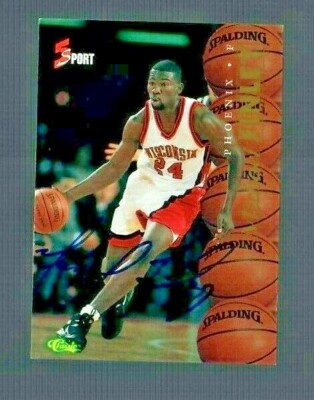 MICHAEL FINLEY SIGNED ROOKIE BASKETBALL CARD 1995 Classic autograph ...