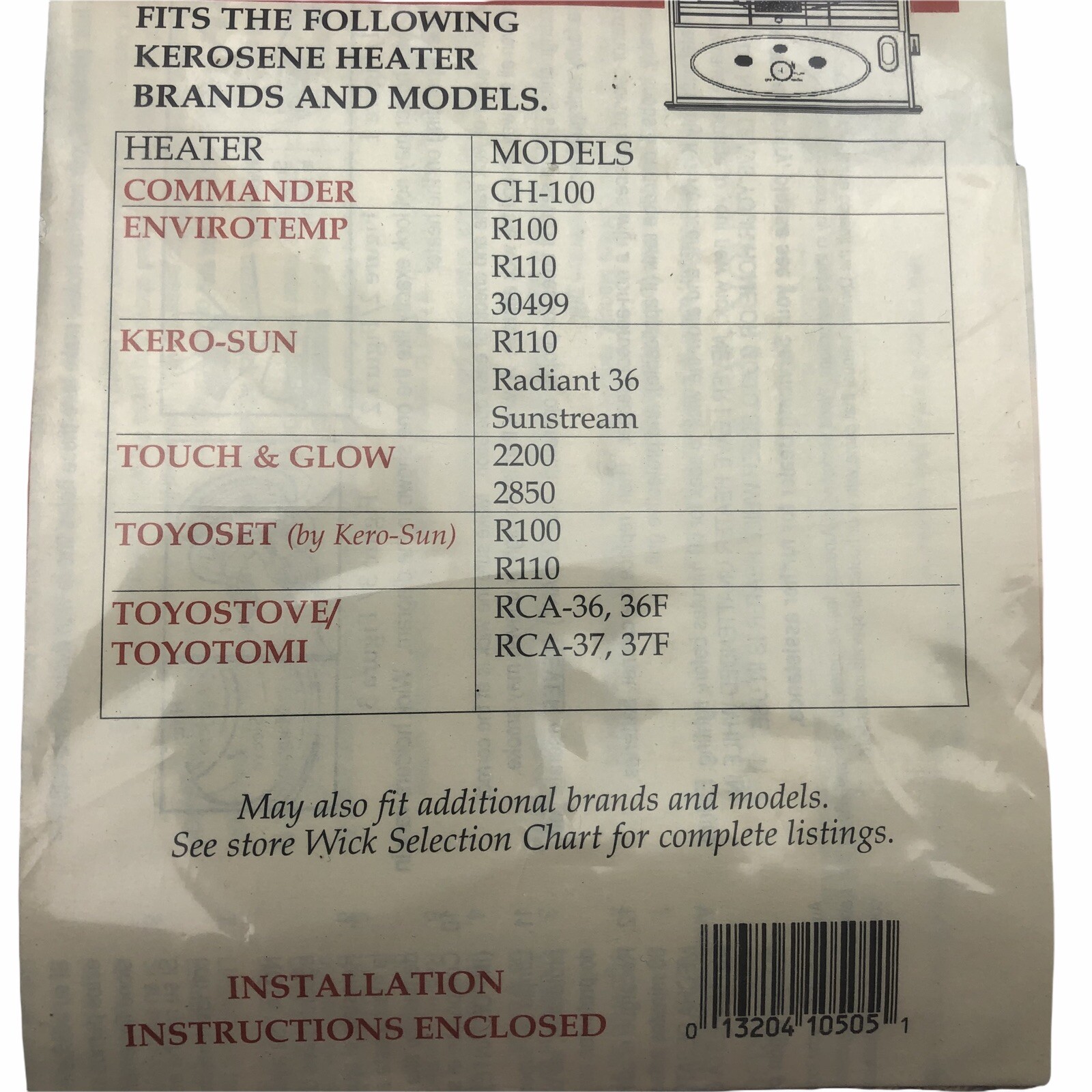 Kerosun Radiant 36 Wick 505K, Toyostove/Toyotomi Wick, Envirotemp 30499 | eBay