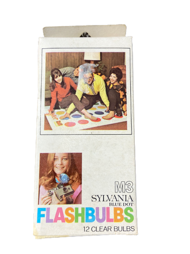 Sylvania Blue Dot Flashbulbs M3B Original Package 10 bulbs Twister Game ...