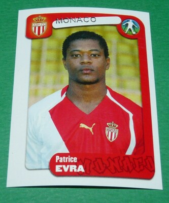 N°226 PATRICE EVRA AS MONACO ASM LOUIS II PANINI FOOT 2005 FOOTBALL ...