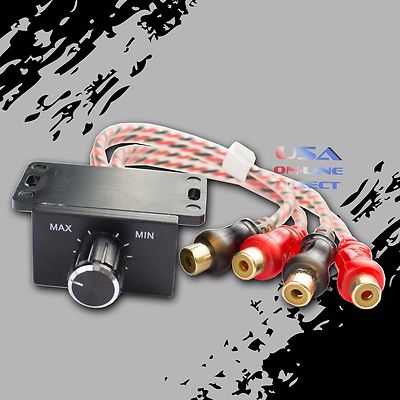 Universal Car Audio Remote Volume Control Knob Amplifier Bass Boost RCA ...