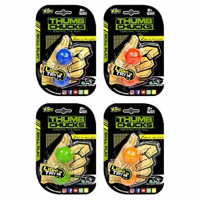 Thumb Chucks Light Up Novelty Fidget Skill Sensory Play Toy (One ...