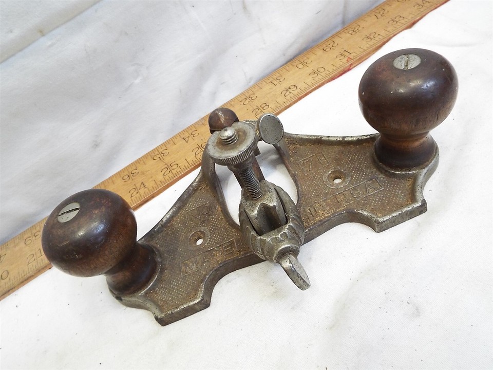 Clean Antique Stanley #71 Open Throat Router Plane Depth Stop Wood Tool ...