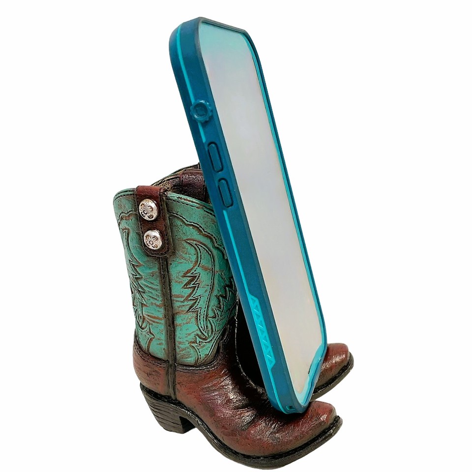 Rustic Cowboy Boots Phone Stand – Western Holder for Devices or Mail | eBay