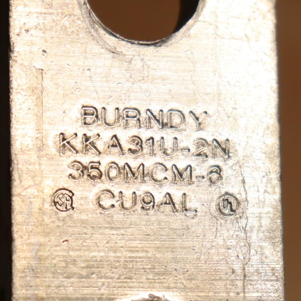 One Burndy KKA31U-2N Mechanical Lug 350MCM-#6 Single Wire Barrel ...