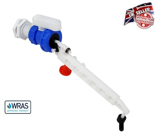 Delchem 1/2" Adjustable Arm Fill Valve Side Entry Toilet Cistern Inlet ...