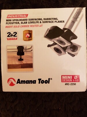 Amana Tool RC-2250 2+2 Flute Mini Flattening -1/2 x 1/2 x 1/2 Router ...