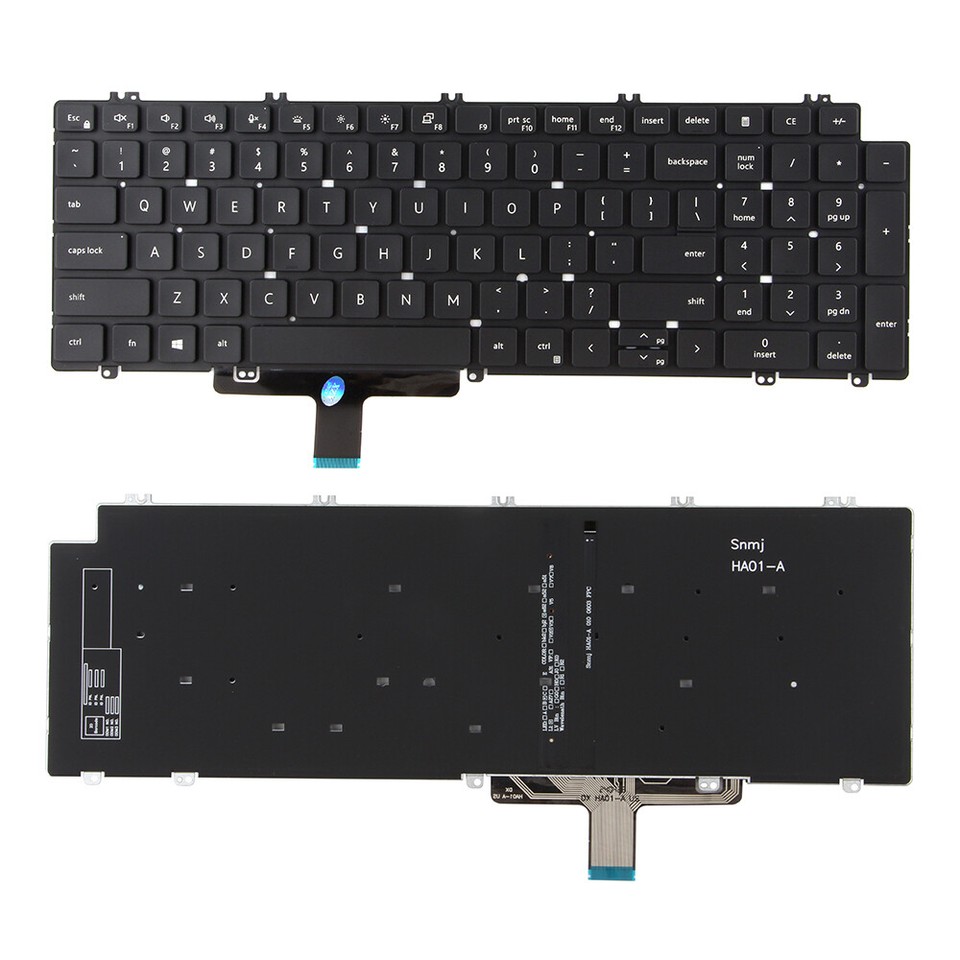 With Backlight Keyboard for Dell Precision 7550 7560 7750 7760 ...
