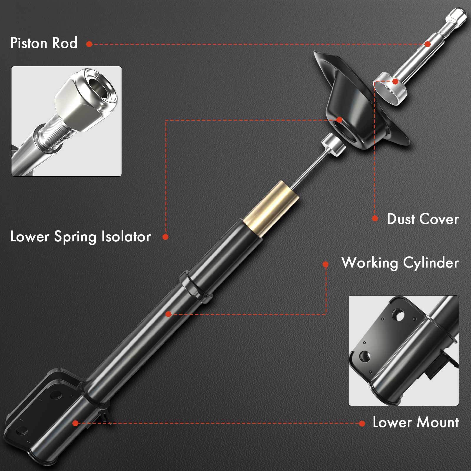 2Pcs Rear Left & Right Shock Absorber Strut for Land Rover Freelander ...