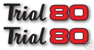 YAMAHA TY80 SMALL DECALS EUROPEAN MODEL LIKE NOS | eBay