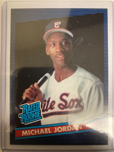 Michael Jordan Rated Rookie Baseball Card Mint Glossy | eBay Australia