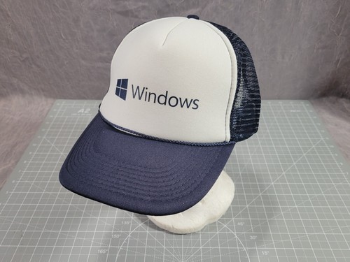 Vintage Microsoft Windows Hat Promo Mesh Trucker Back SnapBack Braid | eBay