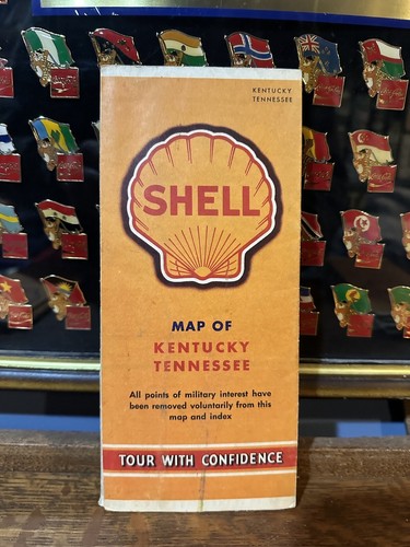1942 Shell Road Map: Kentucky Tennessee USED | eBay