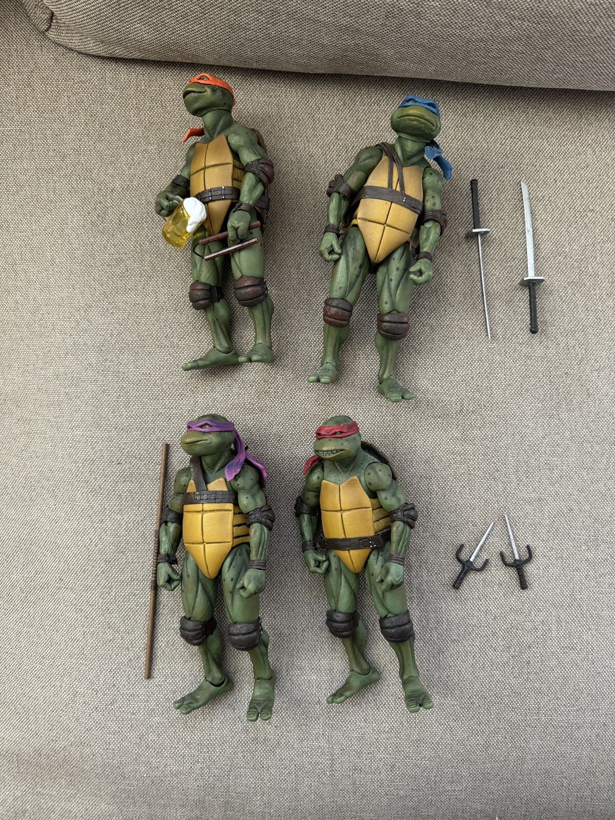 NECA 1990 TMNT MOVIE FIGURE LOT TEENAGE MUTANT NINJA TURTLES | eBay