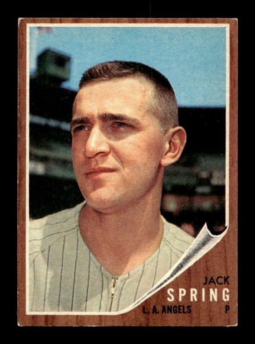 1962 Topps #257 Jack Spring Angels EX *5u | eBay