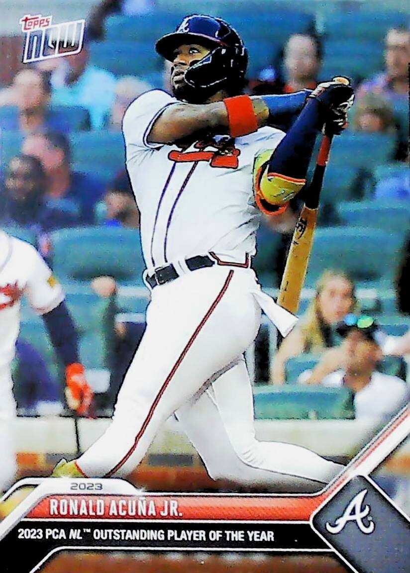 2023 MLB Topps NOW PLAYERS CHOICE PCA-10 RONALD ACUNA JR PLAYER OF THE ...