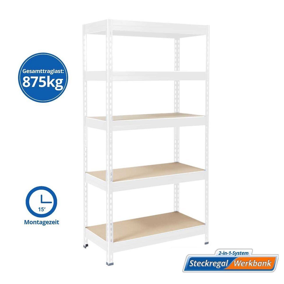 Steckregale Kellerregal Metallregal Regale Top Farben & Größen Schwerlastregale | eBay