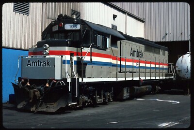 Original Rail Slide - AMTK Amtrak 196 Chicago IL 6-30-1994 - ex GO 504 ...