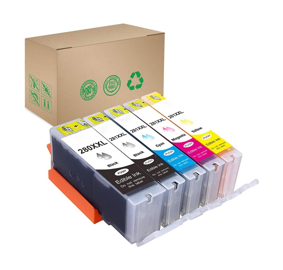 Cake Topper Image Printer, Cake Ink Cartridges, 50 Wafer Sheets, Edible ...