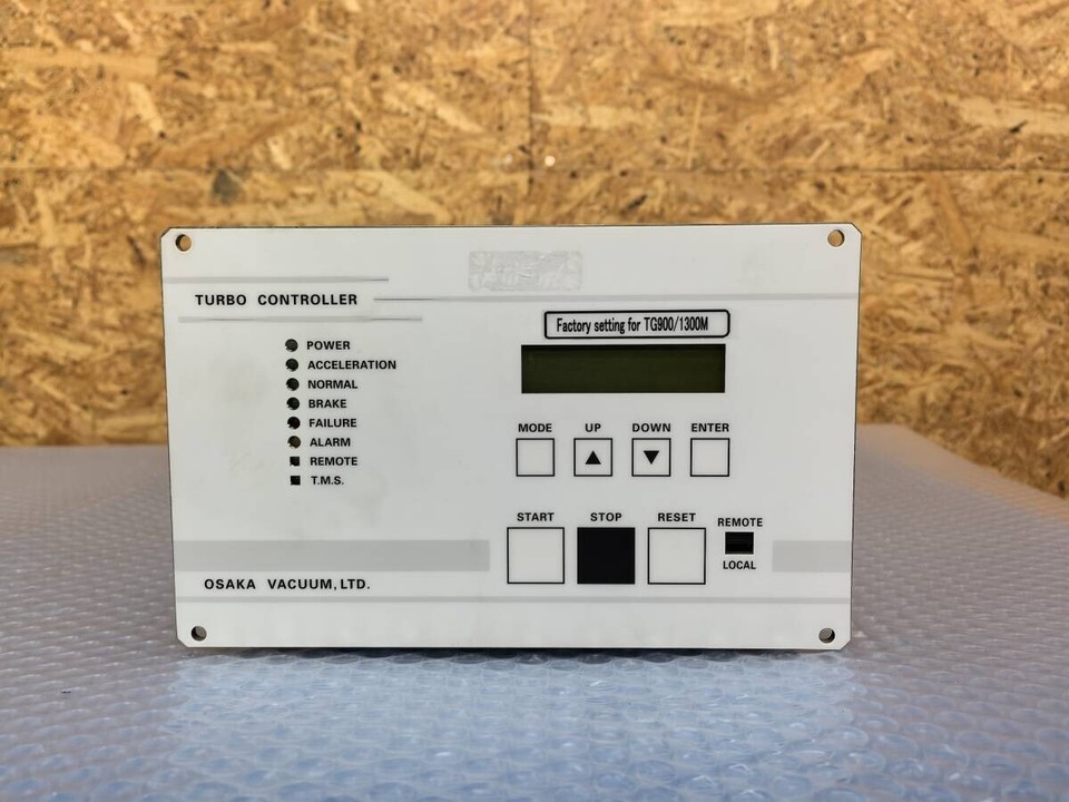OSAKA VACUUM TC011M TRUBO CONTROLLER TG900MCAB COMPOUND MOLECULAR PUMP | eBay