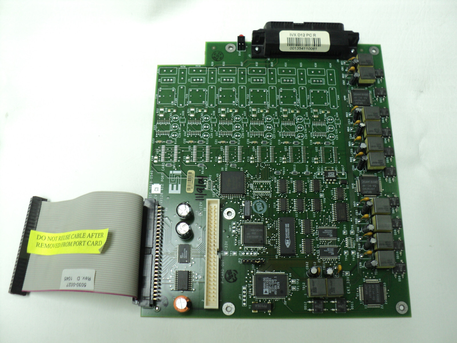 ESI Phone System IVX D12 PC Circuit Board Card 12 Digital Port Warranty ...