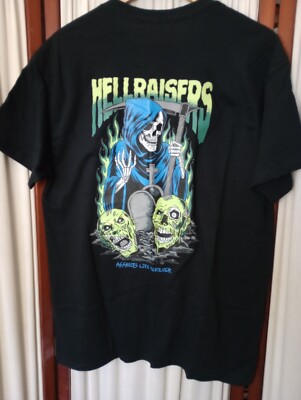 Men's Size Large Hellraisers A$$holes Live Forever Shirt Grim Reaper | eBay