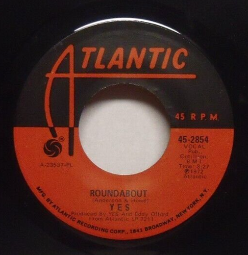YES - Roundabout - 1972 Prog Rock 45 | eBay