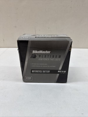 BikeMaster AGM Platinum II Battery Replaces YTX14-BS 12V 180CCA 780713 ...