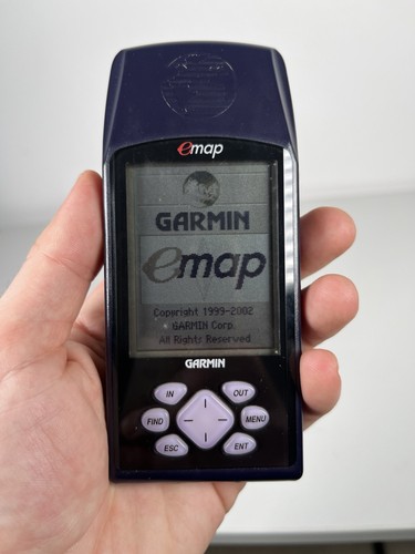 Garmin Emap Electronic Navigator GPS Map Sat Nav Handheld Blue Retro | eBay