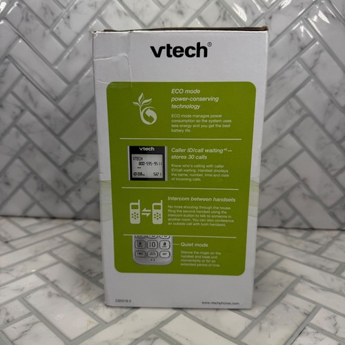 VTech CS5319-2 2-Handset DECT 6.0 Cordless Phone System w/ Call Block ...