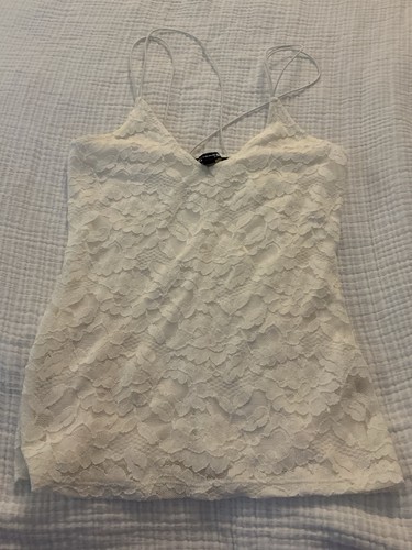 Express Strappy White Lace Cami Camisole Tank Size XS NWOT | eBay