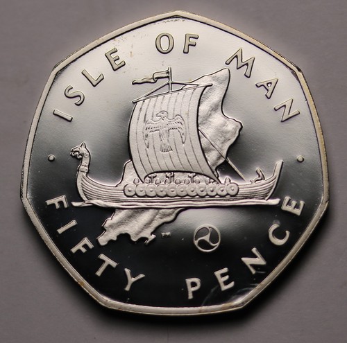 1979 Isle of Man 50 Pence /50p KM# 39a Silver Proof Coin GEM FDC | eBay